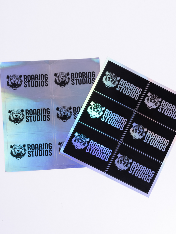 Rectangle Holographic Labels Sheets - Stickeroo