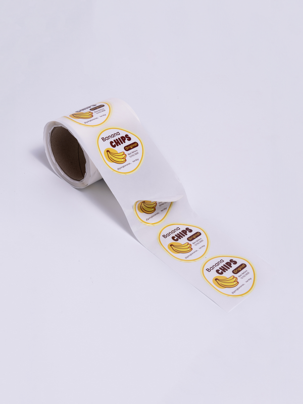 Custom Shaped Roll Labels - Laminated Synthetic - Stickeroo