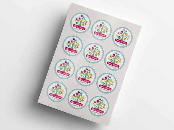 High Tack Circle Sheet Labels - Custom Print Your Own Stickers - Stickeroo