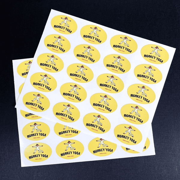 Clear Oval Sheet Labels - Stickeroo