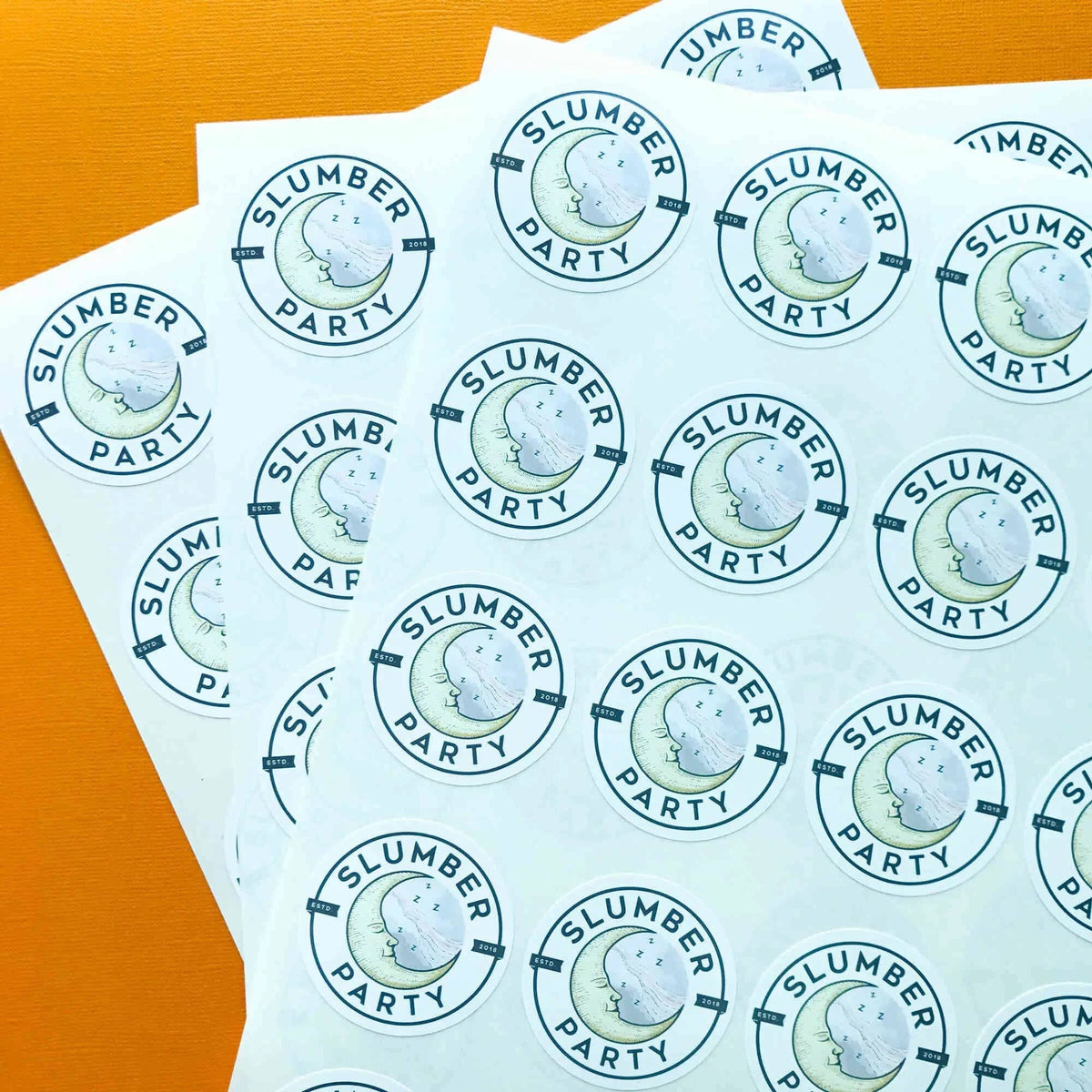 Circle Sheet Labels - Clear Custom Stickers With White Ink - Stickeroo