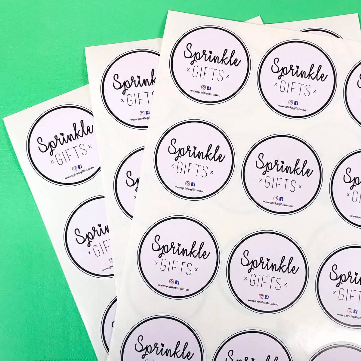 Circle Sheet Labels - Clear Custom Stickers With White Ink - Stickeroo